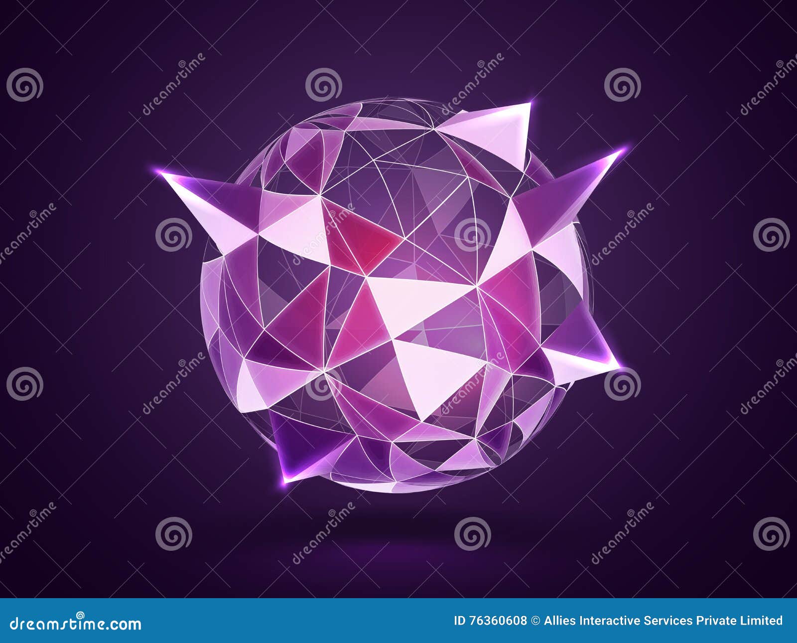 Abstract Geometrical Sphere. Stock Illustration - Illustration of ...