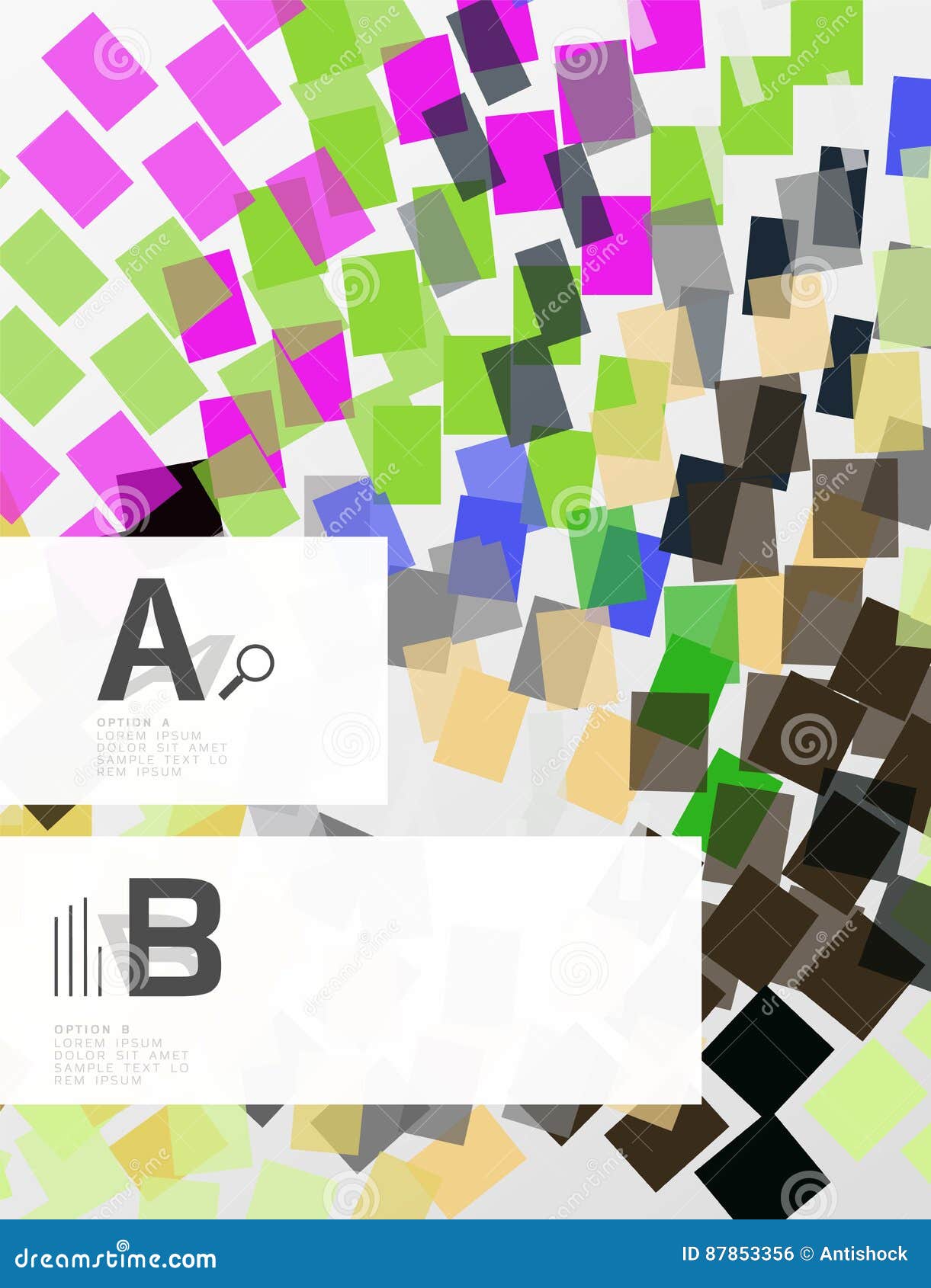 Abstract Geometrical Texture with Infographic Options Stock ...