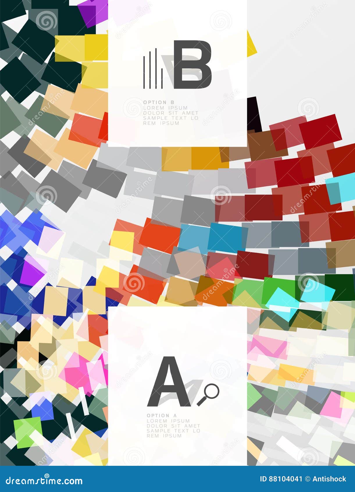 Abstract Geometrical Texture with Infographic Options Stock ...
