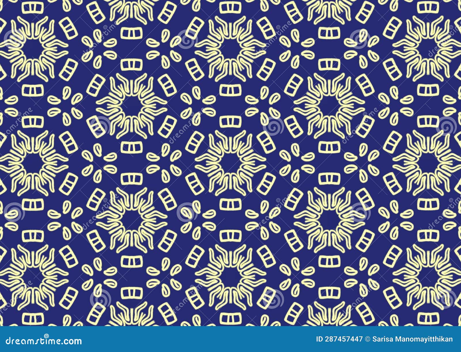 Abstract Geometrics Blue Background Repeat Printing Pattern for Fabrics ...