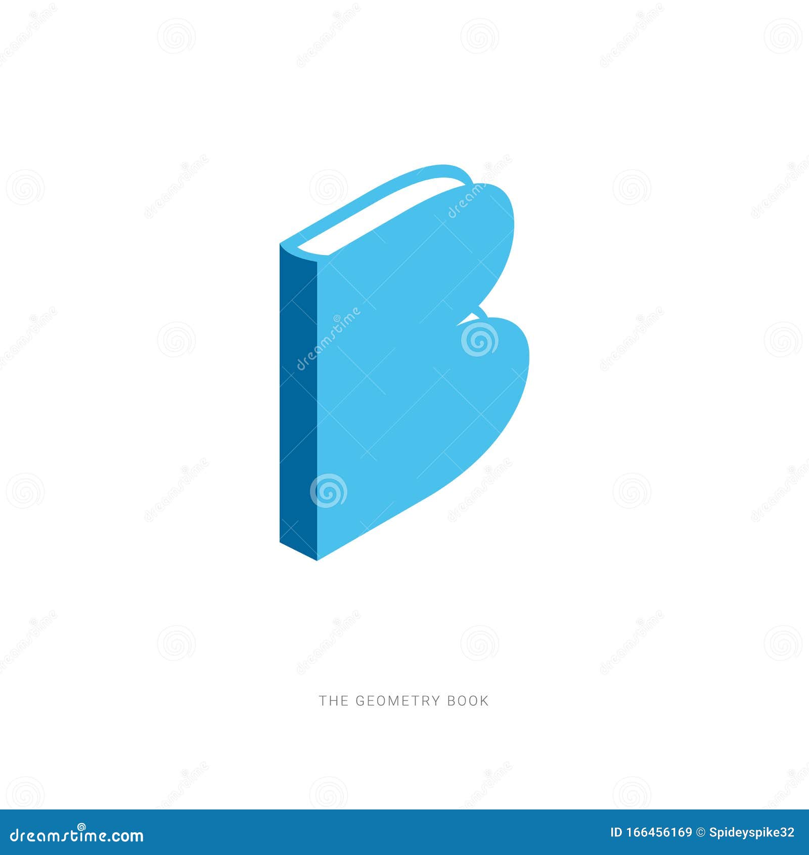 Abstract Geometry B Letter. Isolated Vector Illustration Stock Vector ...