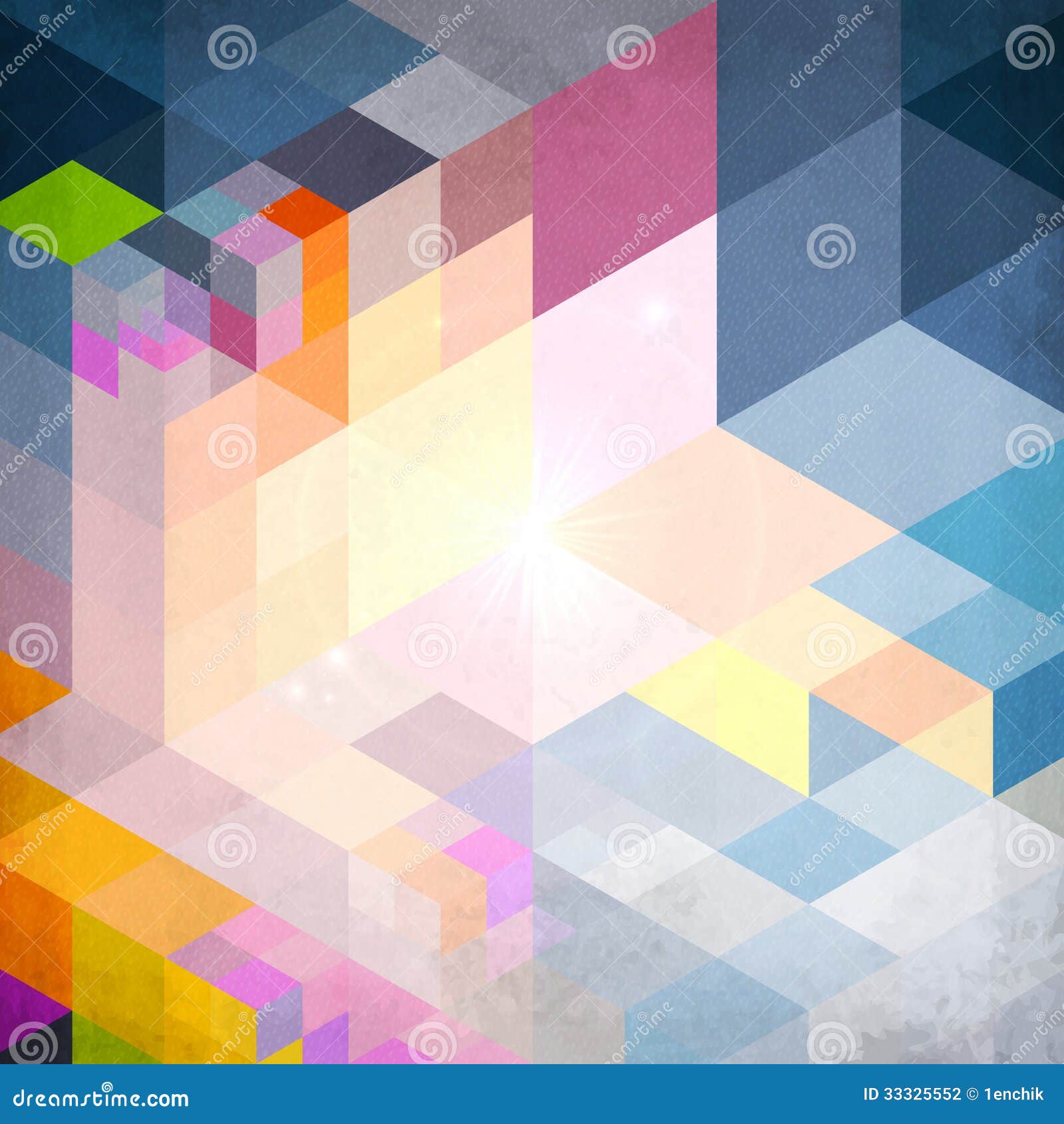 Abstract Geometry Blue Vector Grunge Background Stock Vector ...