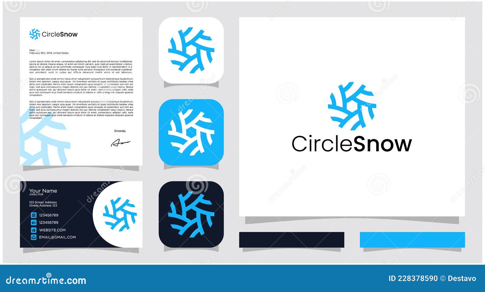 Abstract Geometry Circle Ice Snow Design Inspiration Premium Stock ...