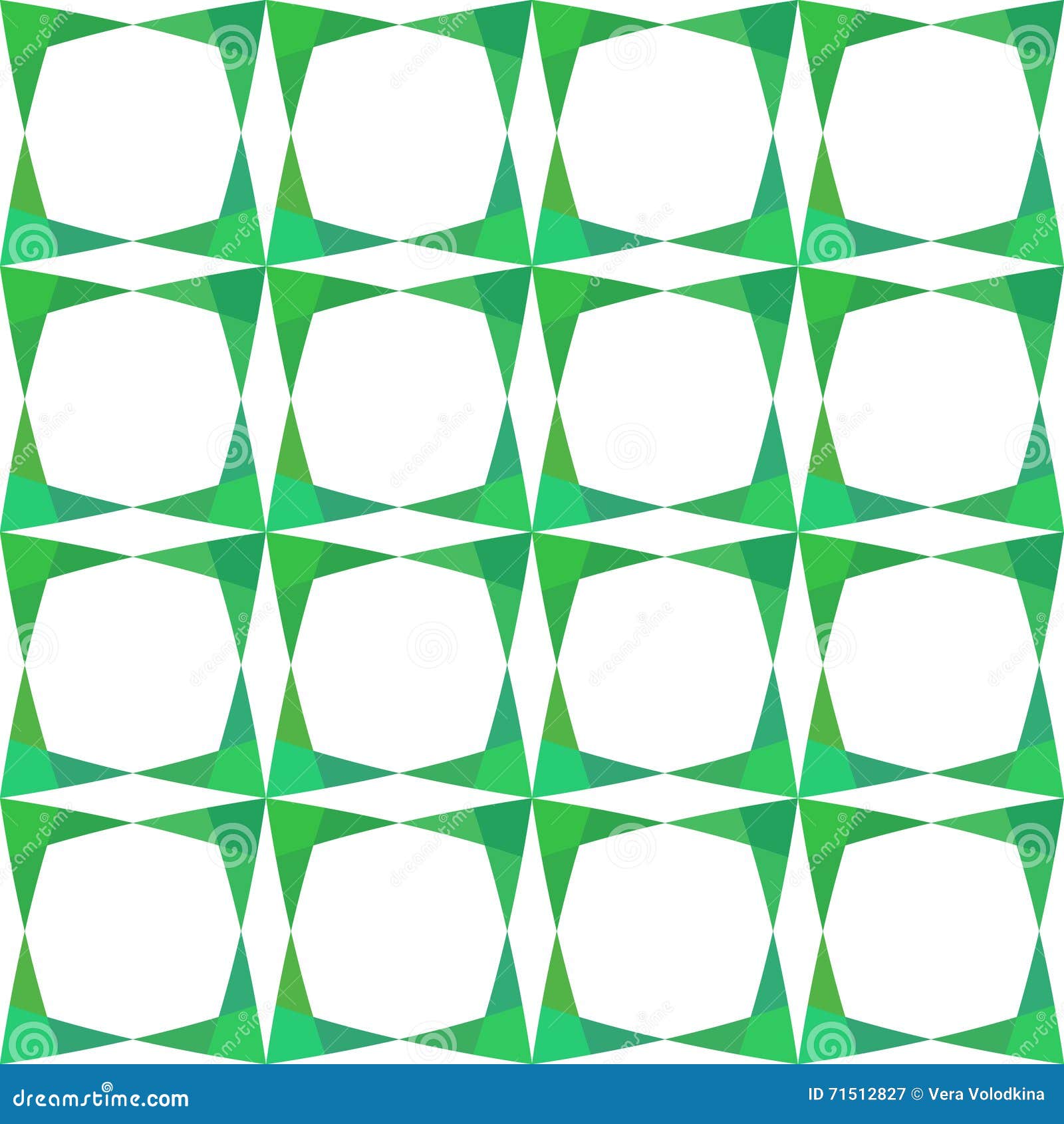 Abstract Geometry Green Seamless Pattern. Stock Vector - Illustration ...