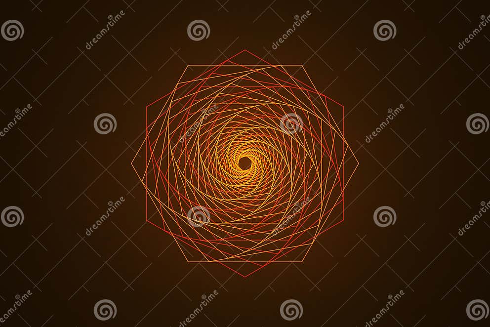 Abstract geometry line art stock illustration. Illustration of geometry ...