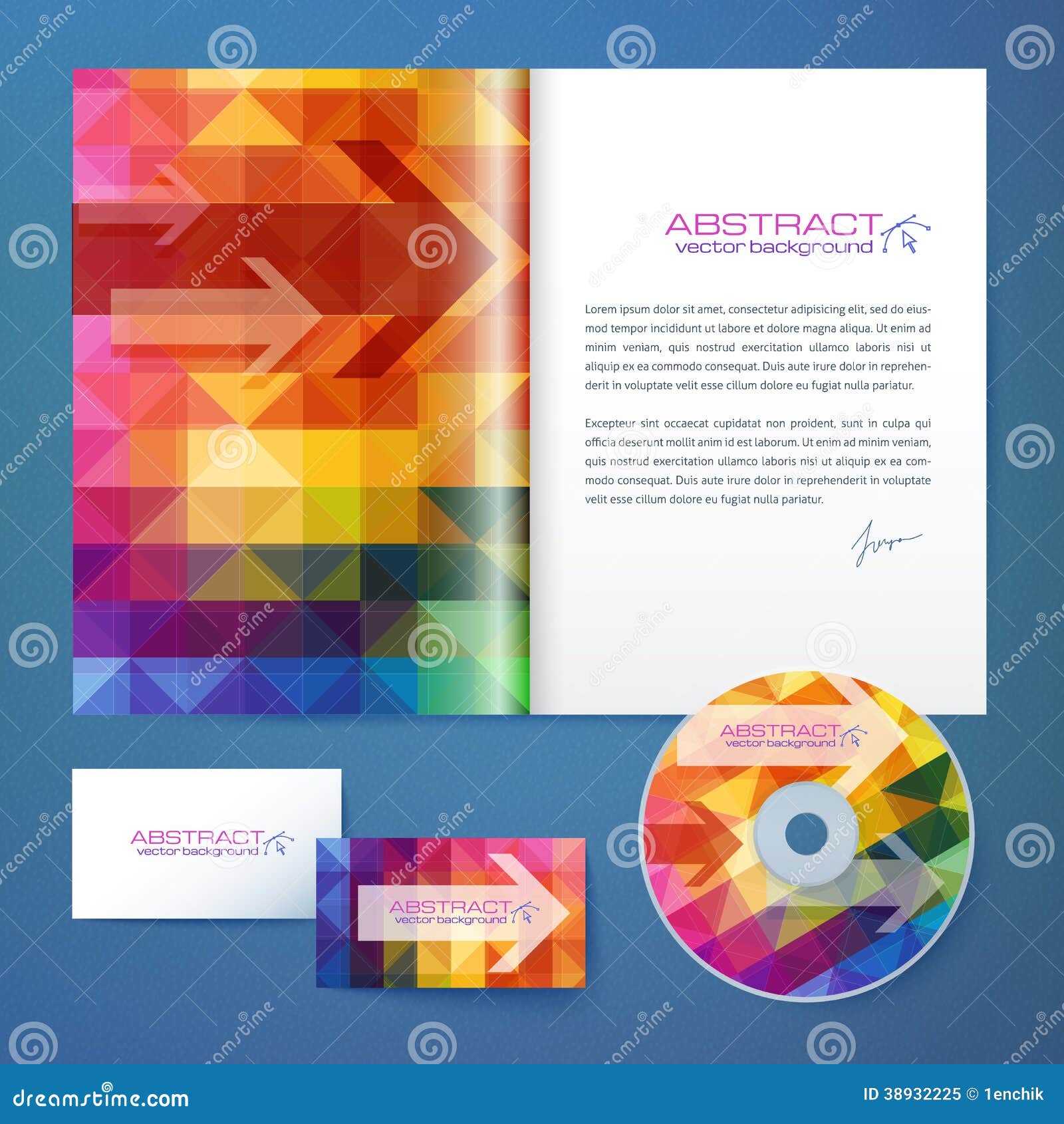 Abstract Geometry Pattern Vector Business Style Stock Vector ...