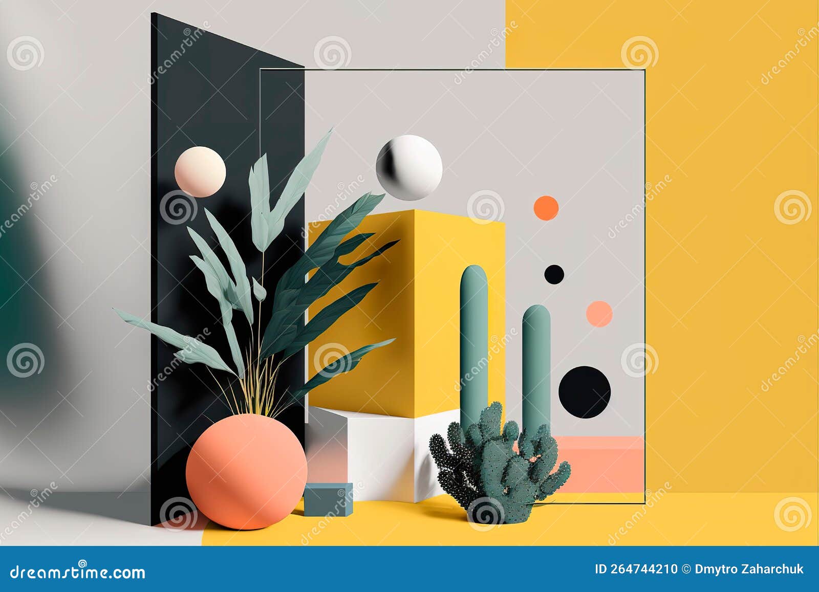 Abstract Geometry Posters with Minimal Architectural Elements ...