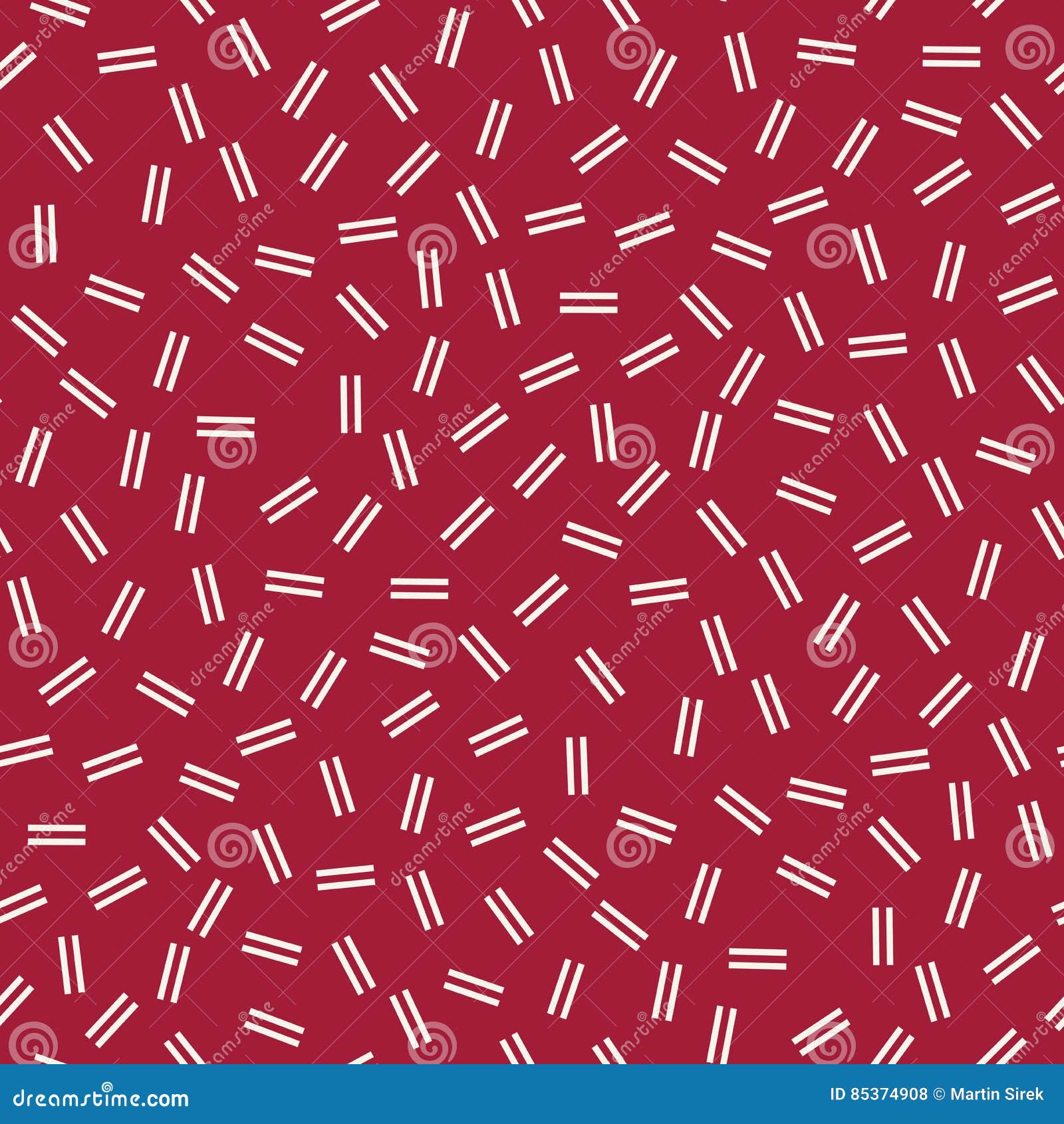 Abstract Geometry Red Memphis Style Fashion Pattern Stock Vector ...