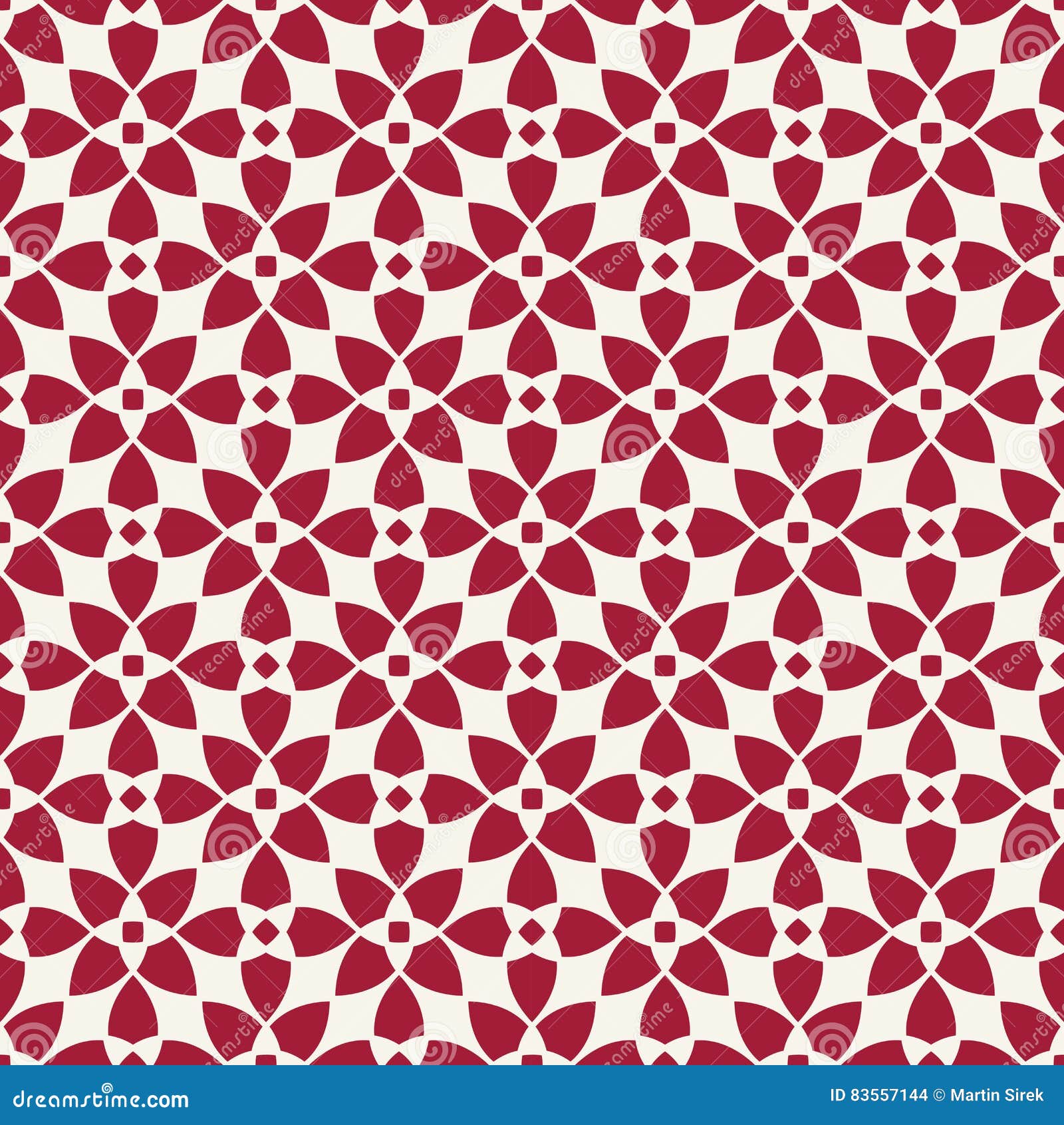 Abstract Geometry Red Ornament Deco Art Pattern Stock Vector ...