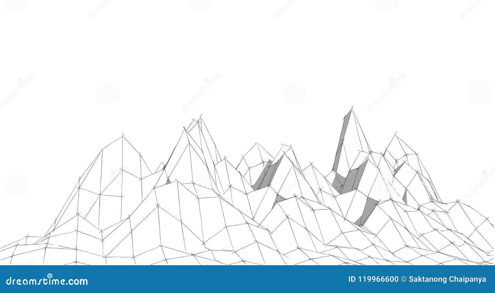 Abstract Terrain Sketch,Illustration Stock Illustration - Illustration ...