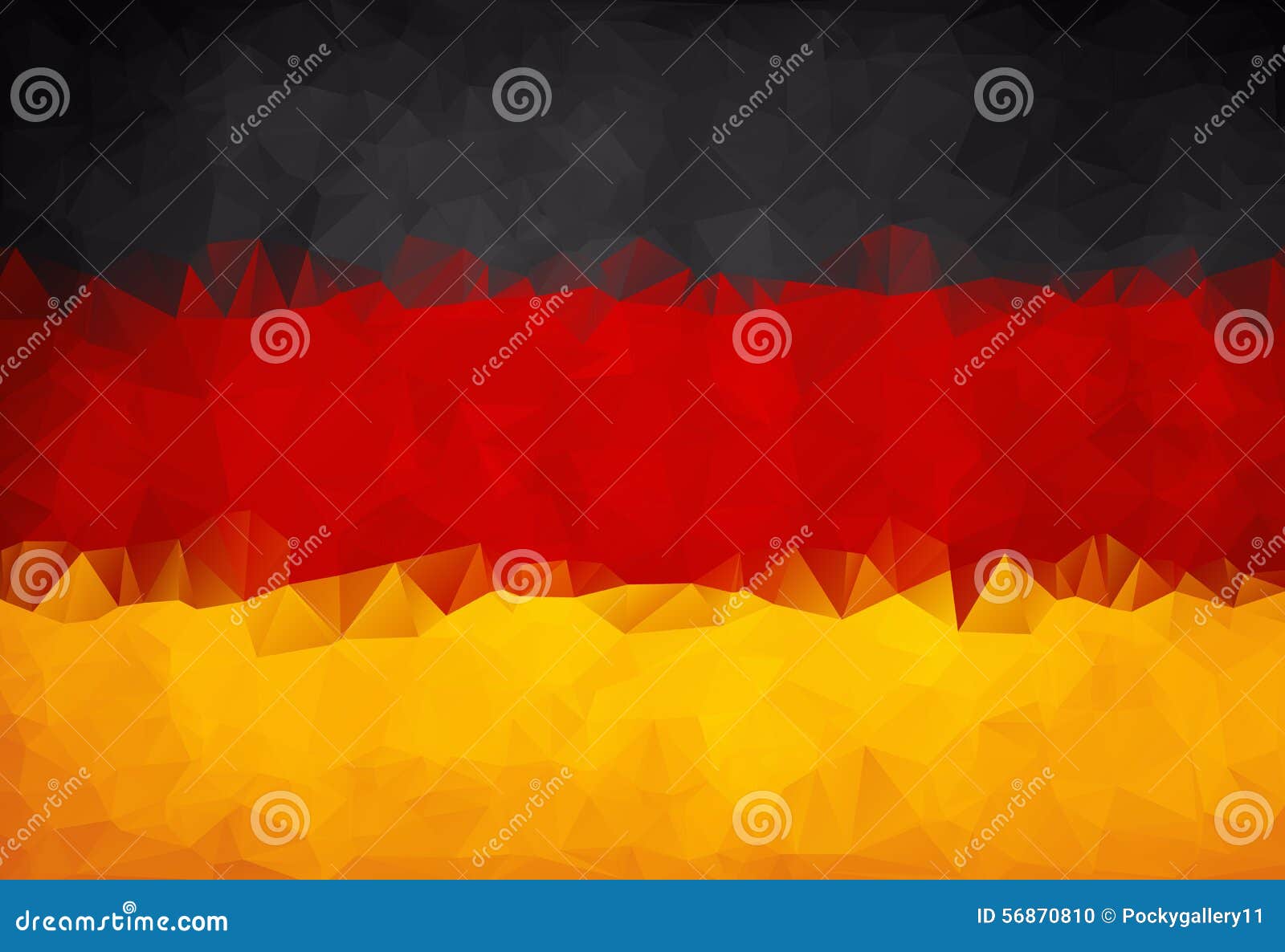 Abstract German Flag Polygon Stock Vector - Illustration of color ...