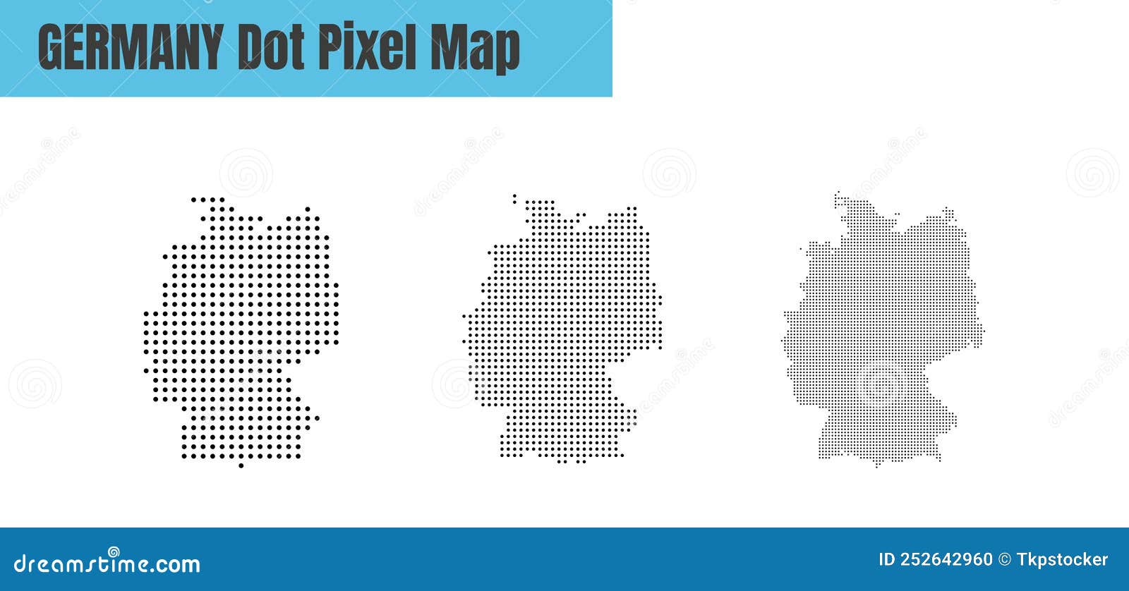 Abstract Germany Map with Dot Pixels Spot Modern Concept Design ...
