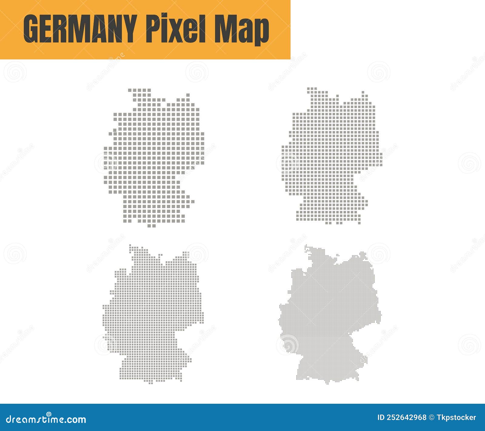 Abstract Germany Map with Dot Pixels Spot Modern Concept Design ...
