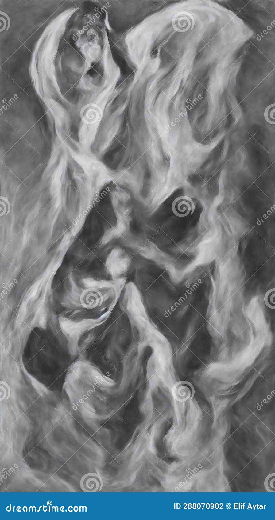 Abstract Ghost, Black and White Stock Photo - Image of dead, halloween ...