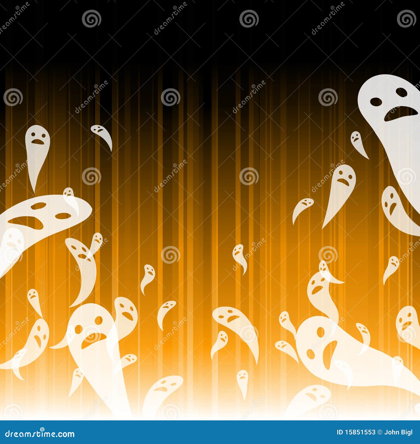 Abstract Ghost Halloween Background Stock Vector - Illustration of ...