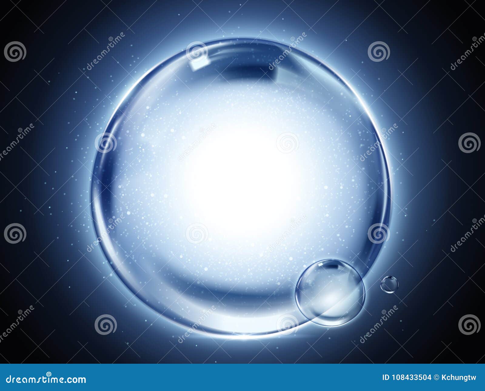 Abstract Giant Bubbles Element Stock Vector - Illustration of aqua ...