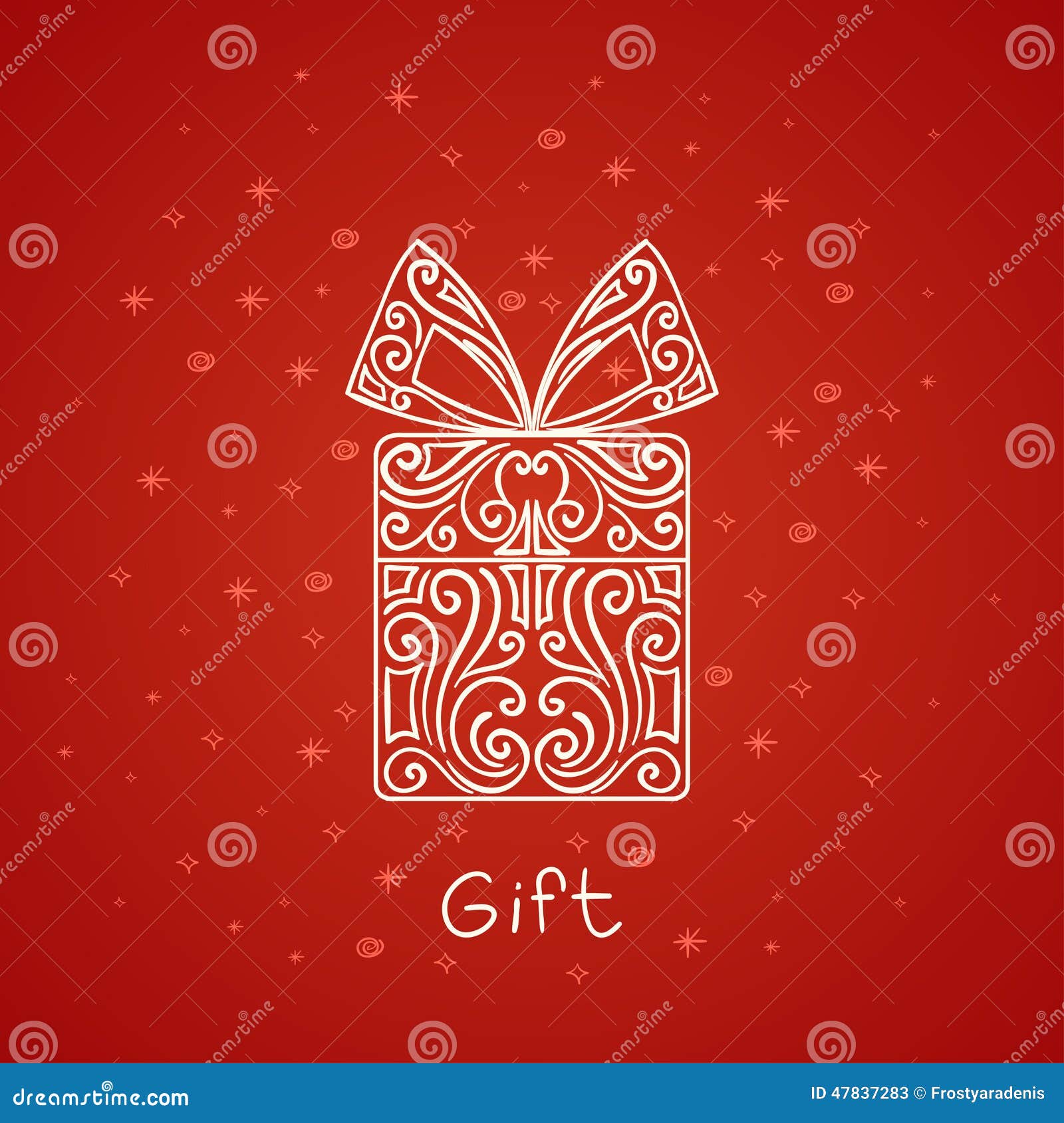 Abstract Gift stock vector. Illustration of ornament - 47837283