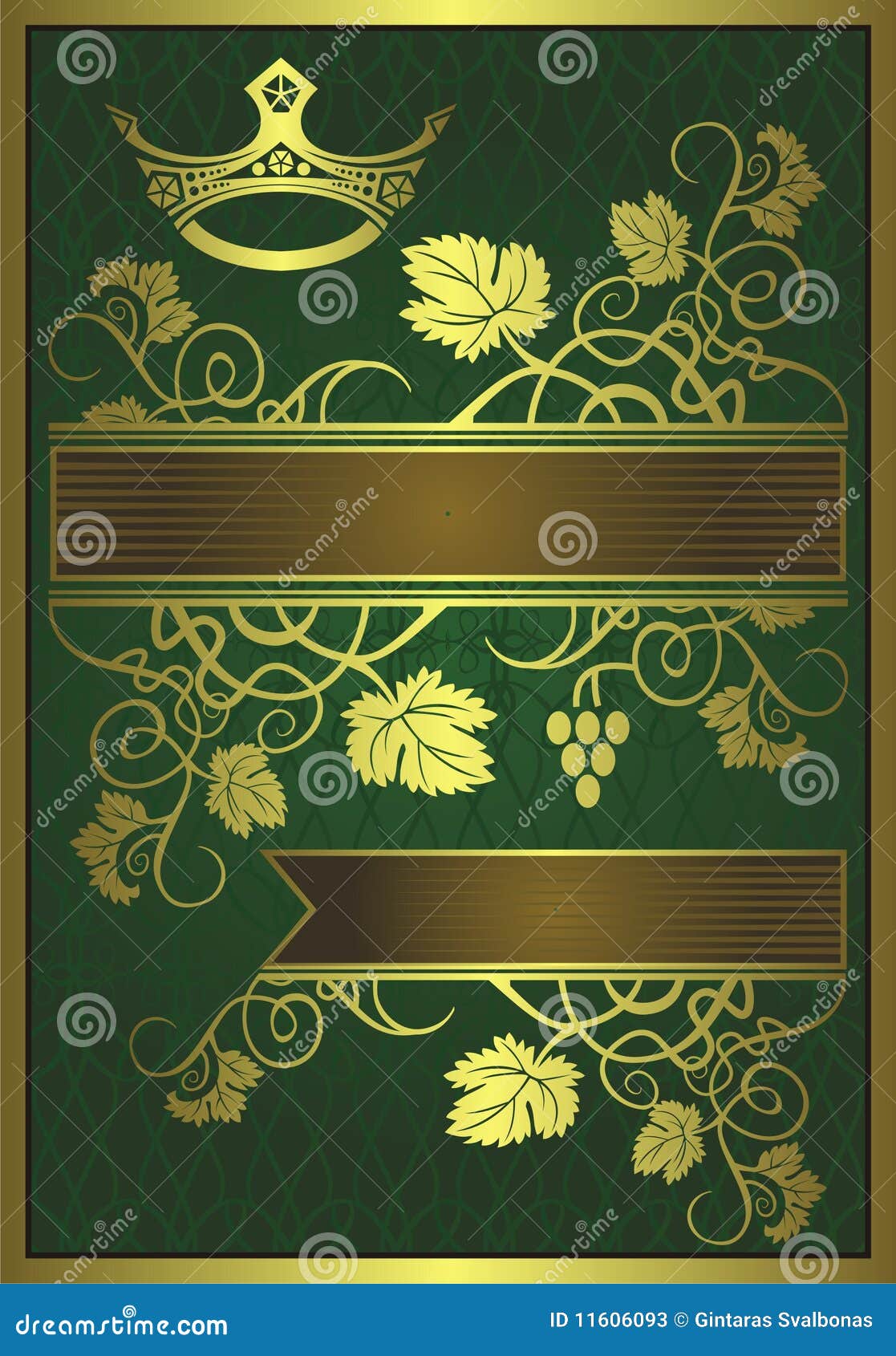 Abstract Gilded Floral Design Stock Vector - Illustration of abstract ...