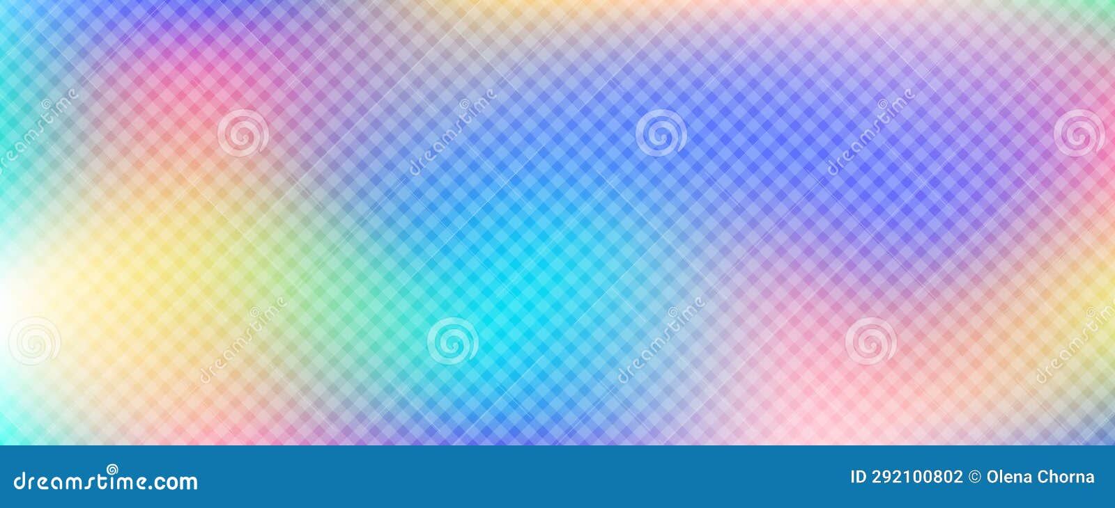 Abstract Gingham Gradient Background. Holographic Vector Texture ...