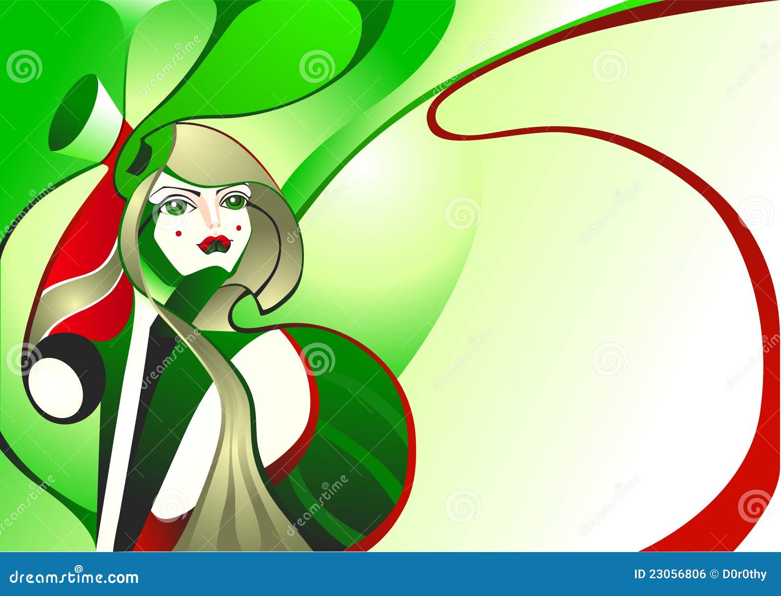 Abstract girl stock vector. Illustration of female, graphic - 23056806