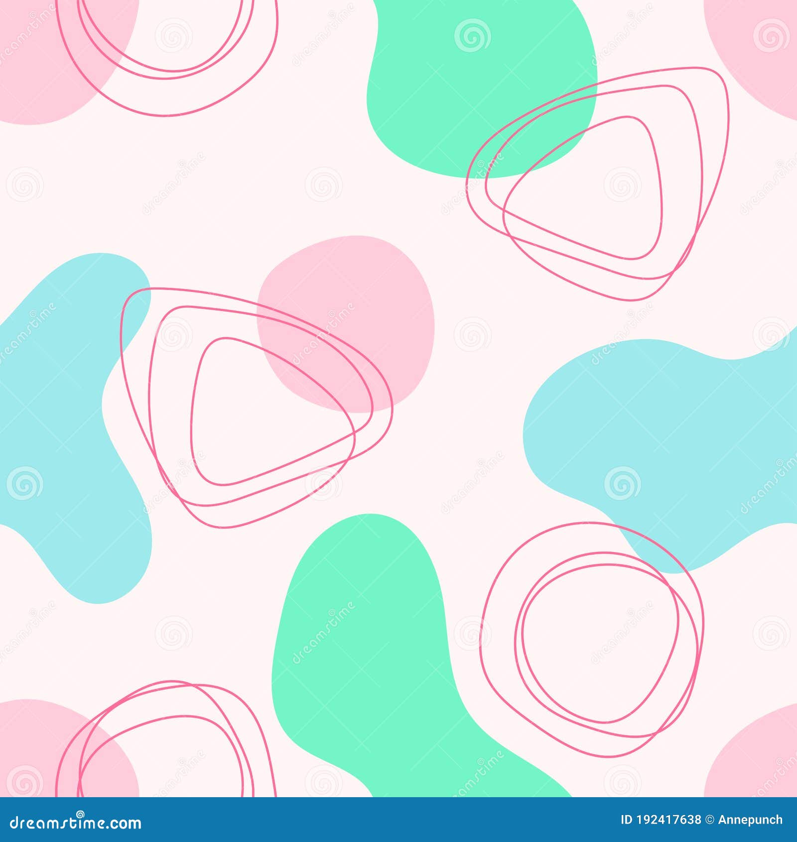 Abstract Girly Seamless Pattern. Vector Pink Wavy Stripes Texture ...