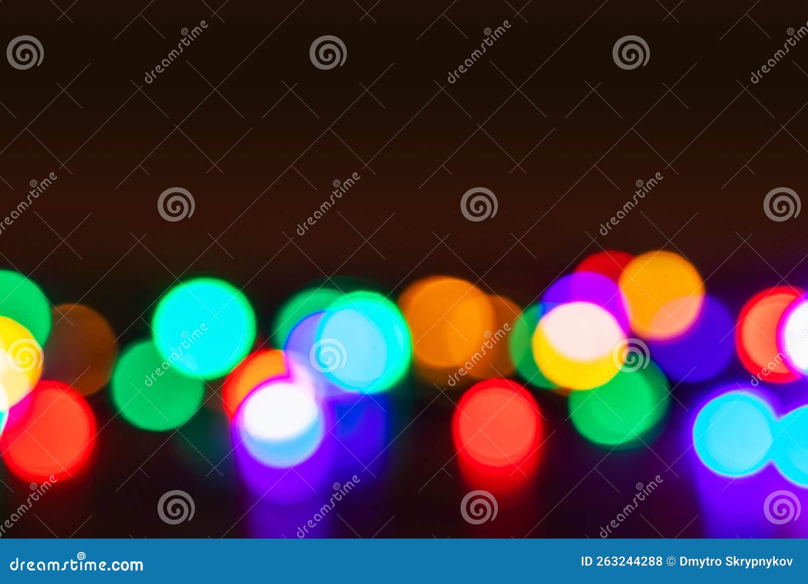 Abstract Glare Circular Bokeh Background of Christmas Light Stock Photo ...