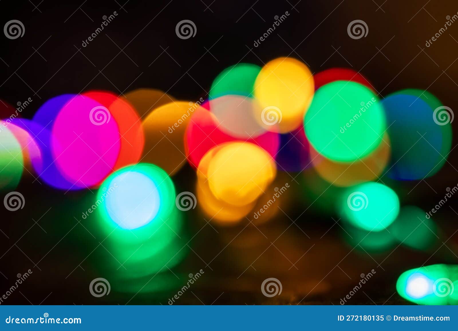 Abstract Glare Circular Bokeh Background of Christmas Light Stock Image ...