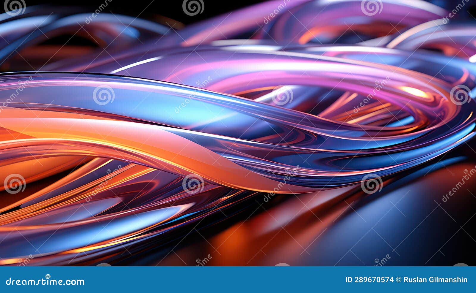 Abstract Glass Background. Texture of Wavy Glass Illuminated with Multi ...