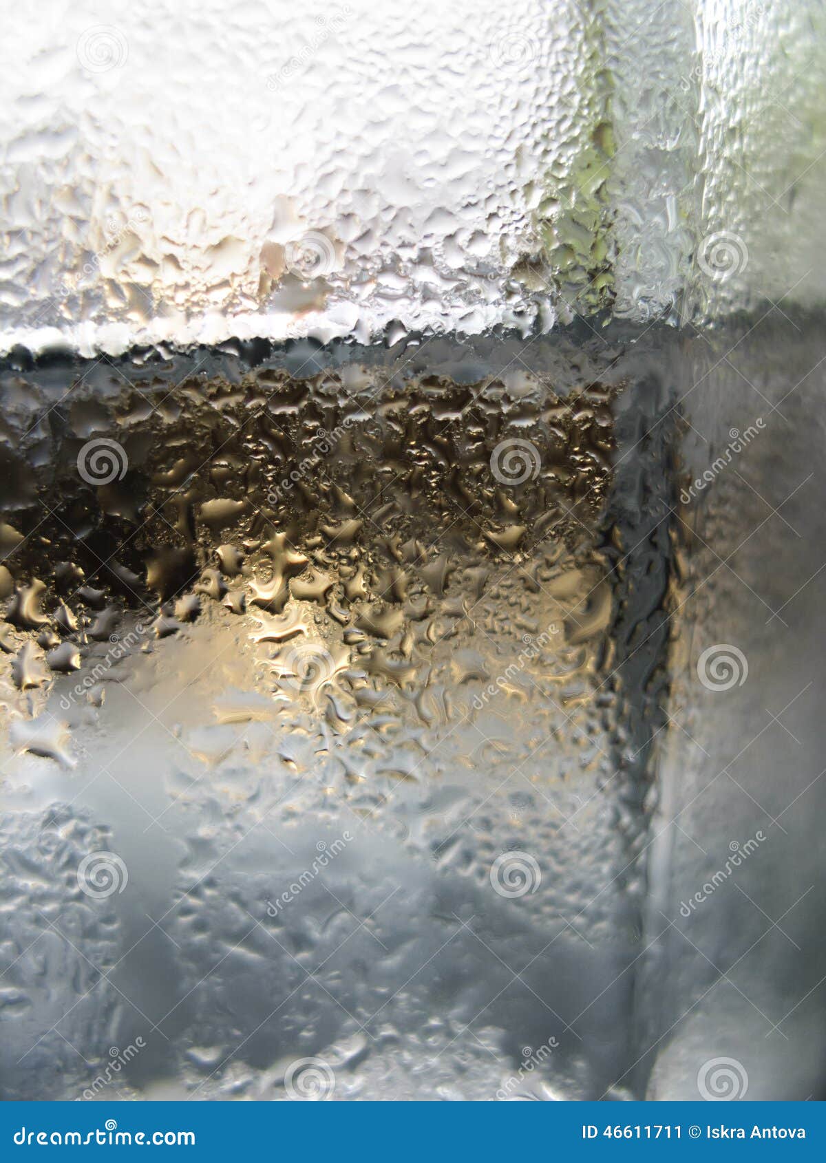 Abstract Glass Background - Water Condensation on the Cold Glas Stock ...