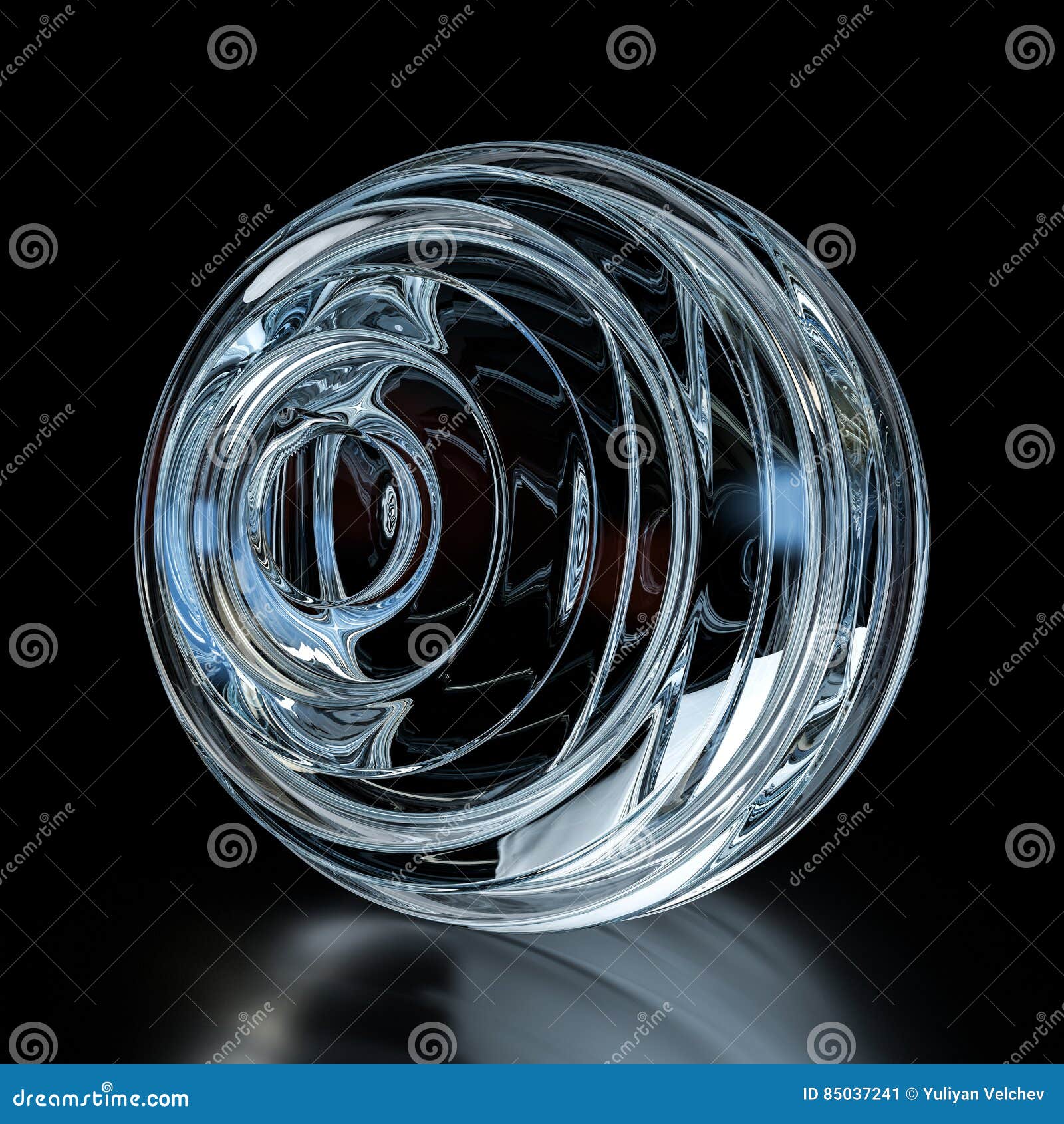 Abstract glass ball stock illustration. Illustration of glass - 85037241