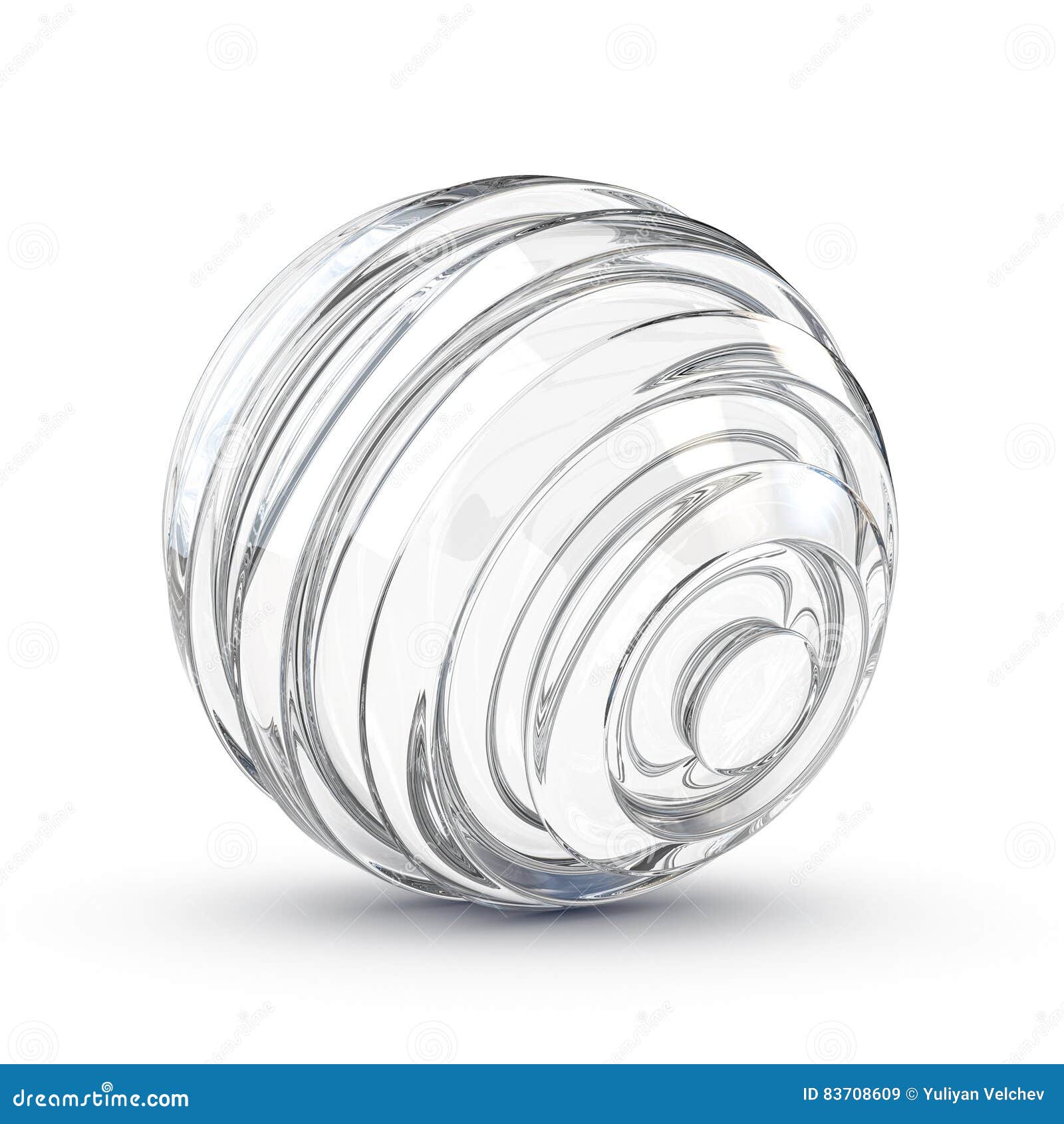Abstract glass ball stock illustration. Illustration of glossy - 83708609