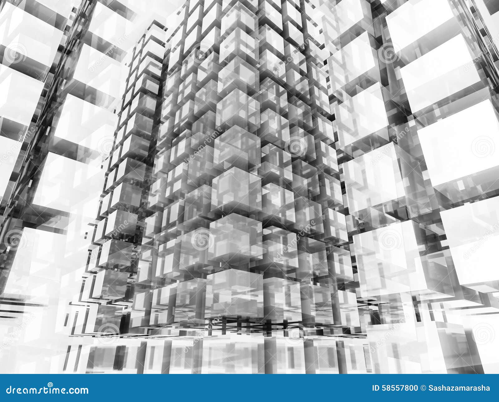 Abstract Glass Block Structure Background Stock Illustration ...