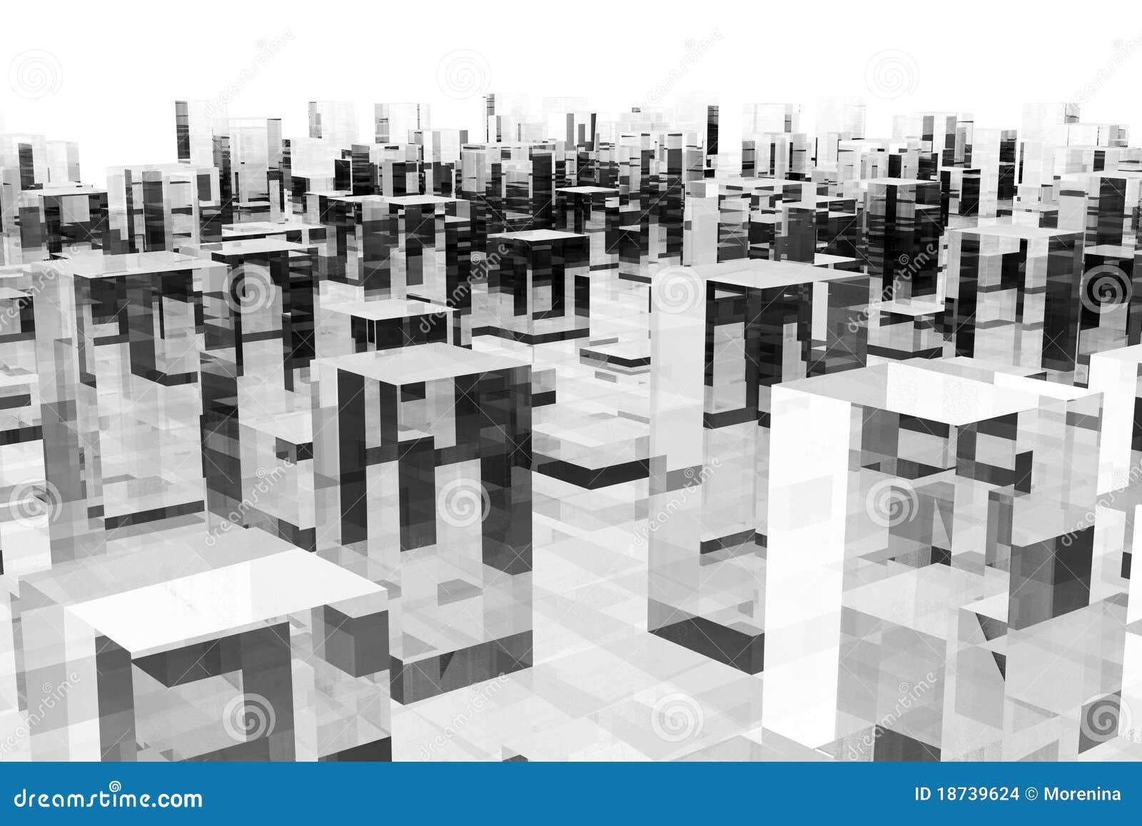 Abstract glass city stock illustration. Illustration of business - 18739624