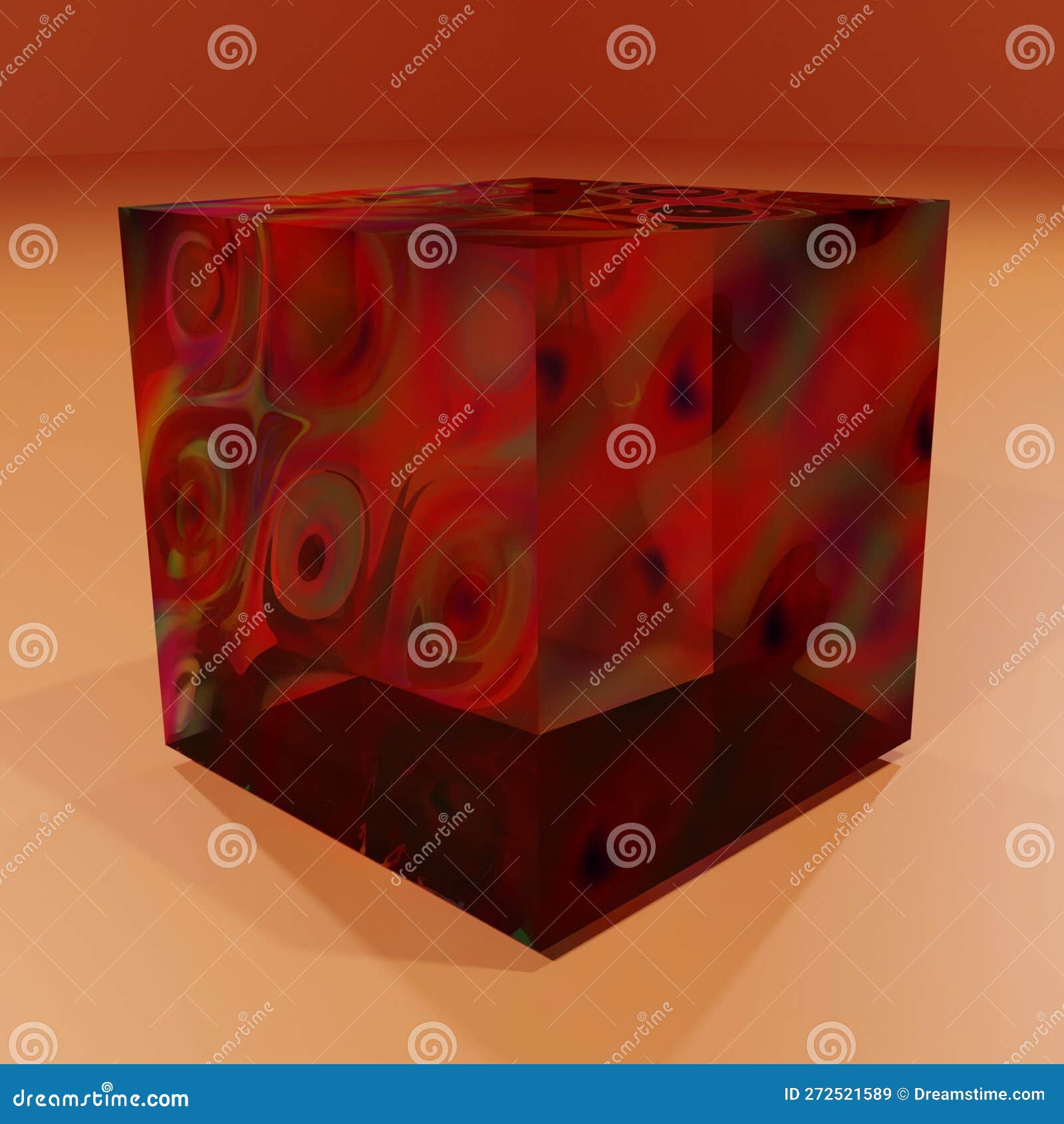 Abstract Glass Cube Gradation Background Wallpaper Stock Illustration ...
