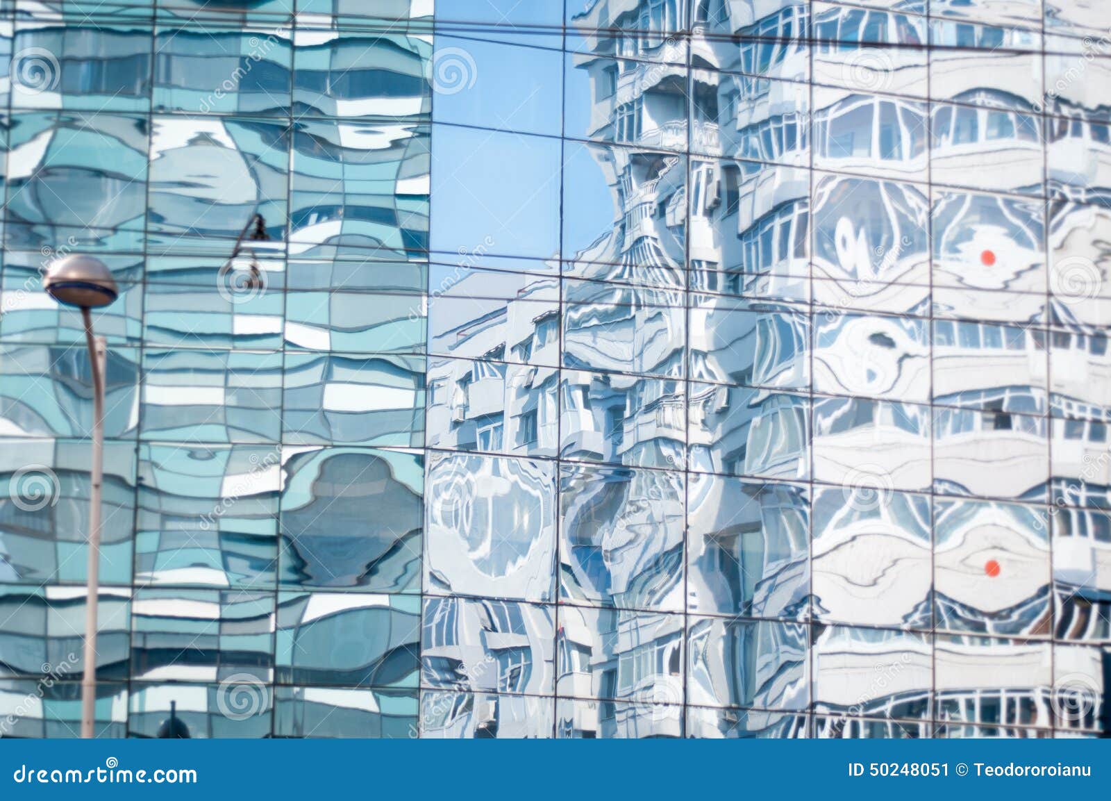 Abstract glass facade stock image. Image of architecture - 50248051