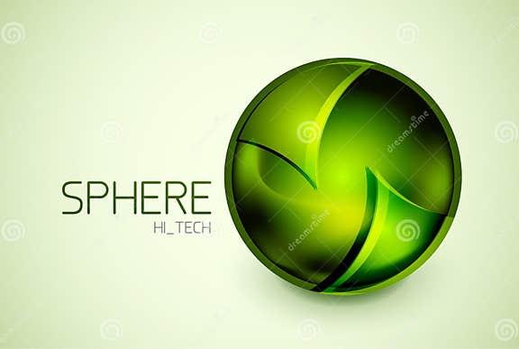 Abstract Glass Hi-tech Sphere Concept Stock Vector - Illustration of ...