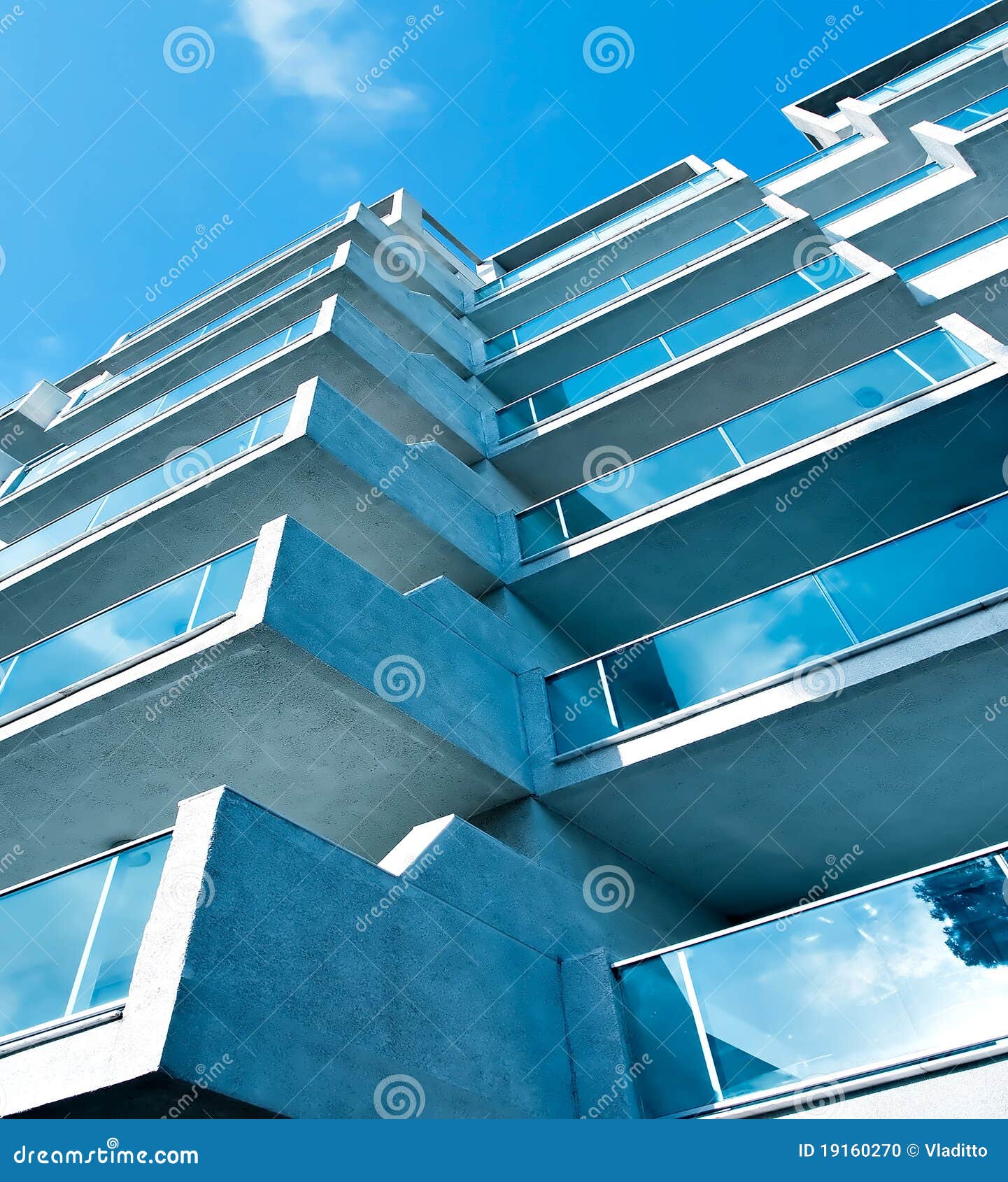 Abstract Glass Side of Building Stock Photo - Image of angle, grid ...