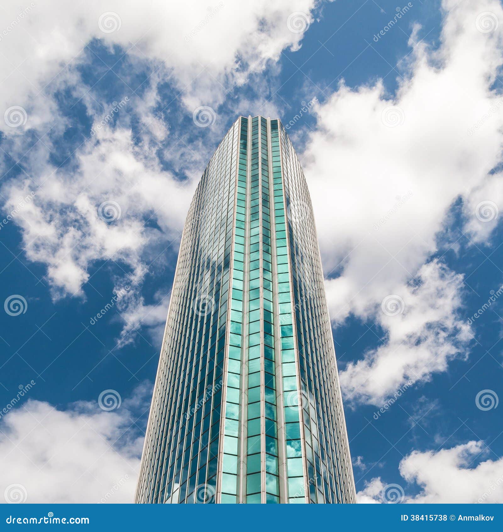 Abstract glass skyscraper stock photo. Image of blue - 38415738