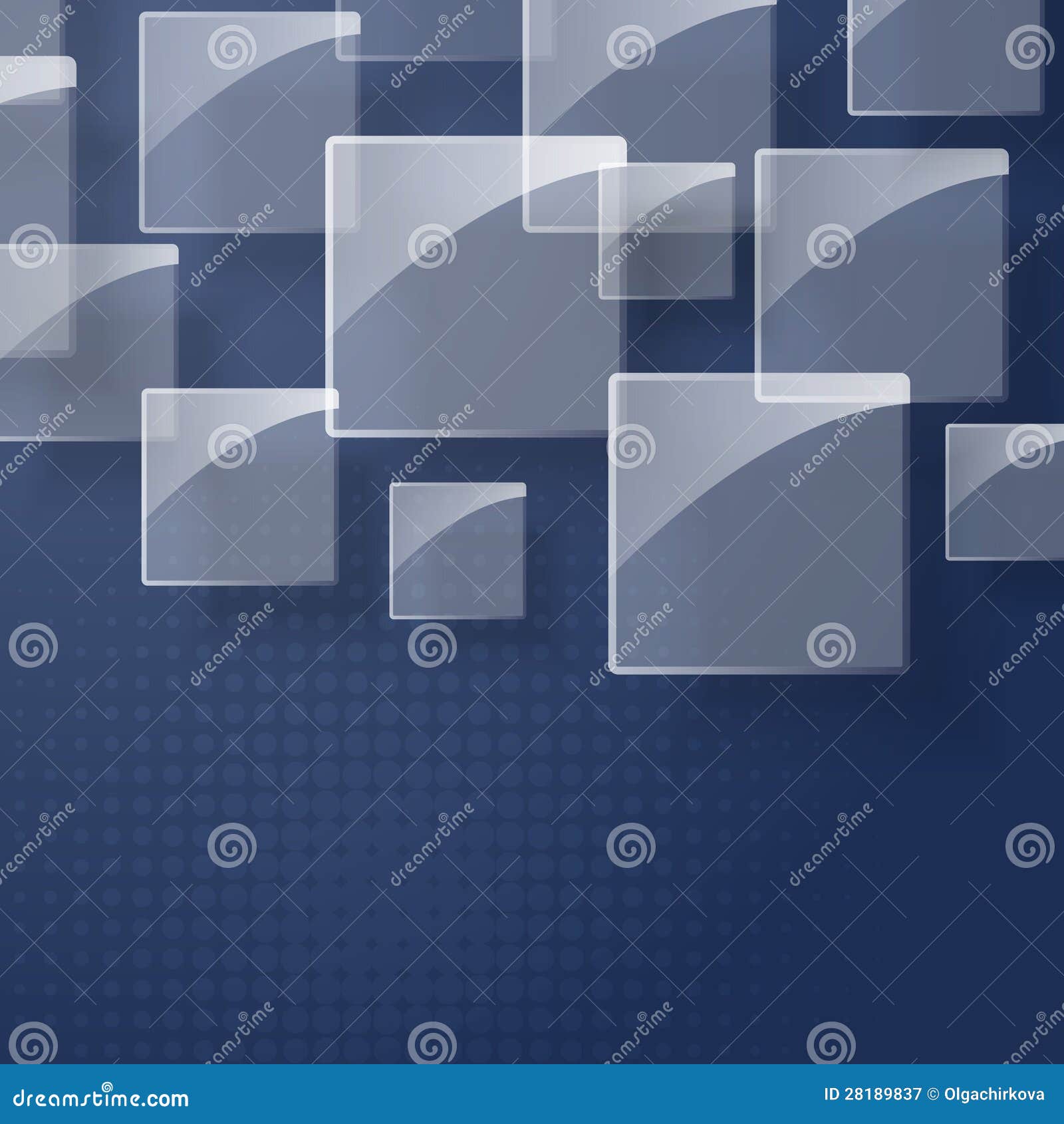 Abstract Glass Square on Dark Background Stock Vector - Illustration of ...