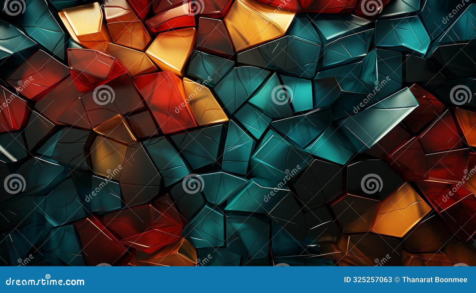Abstract Glass Tile Design Featuring Flat Textures, Geometric Shapes ...