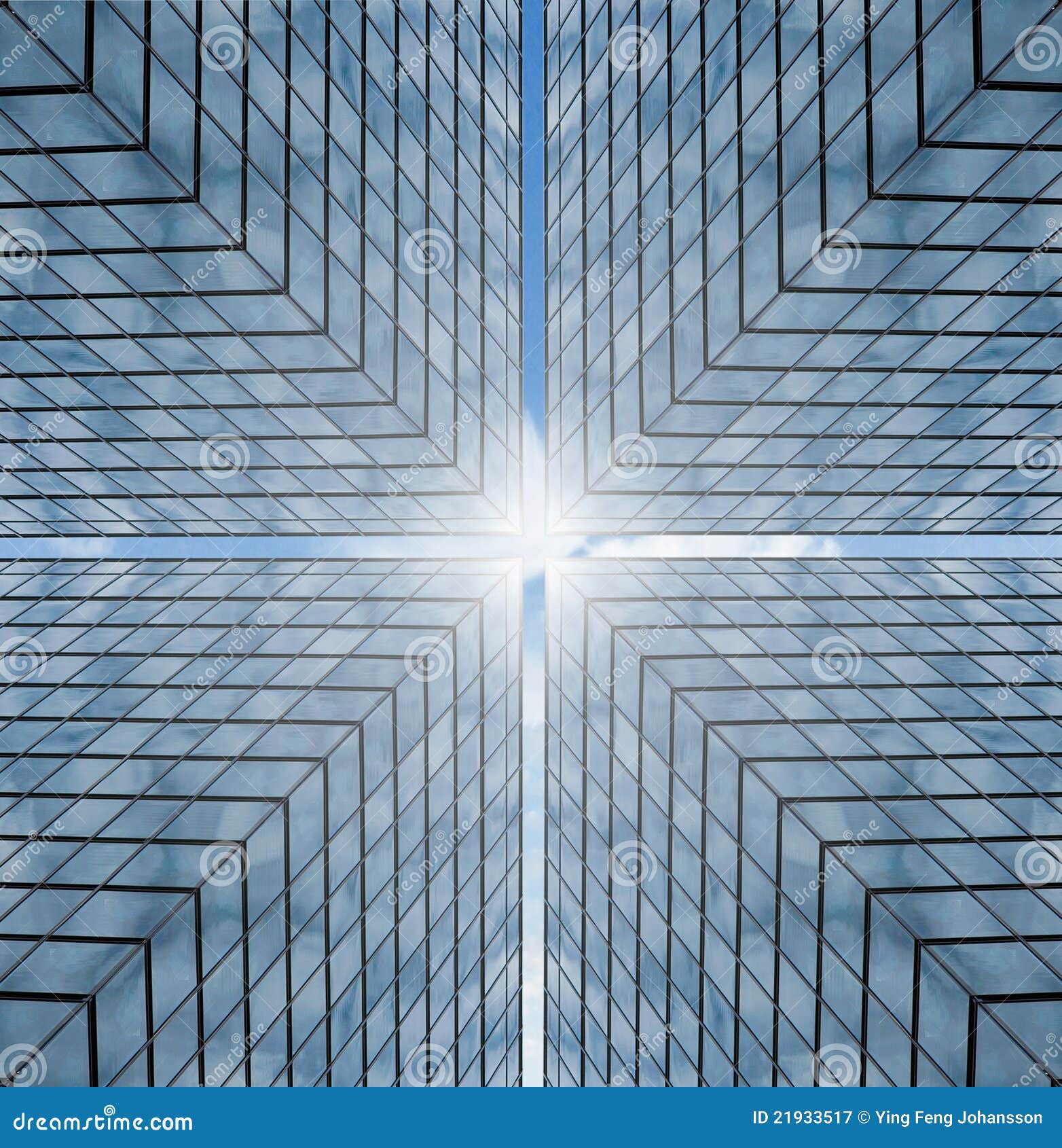 Abstract glass wall stock image. Image of cloud, office - 21933517