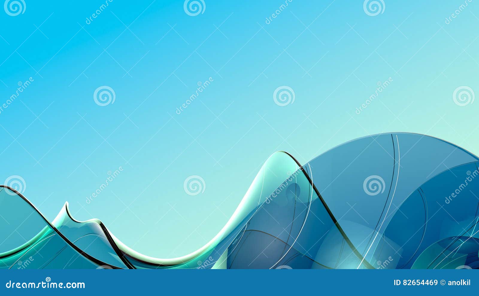 Abstract Glass Wave Background. Stock Illustration - Illustration of ...