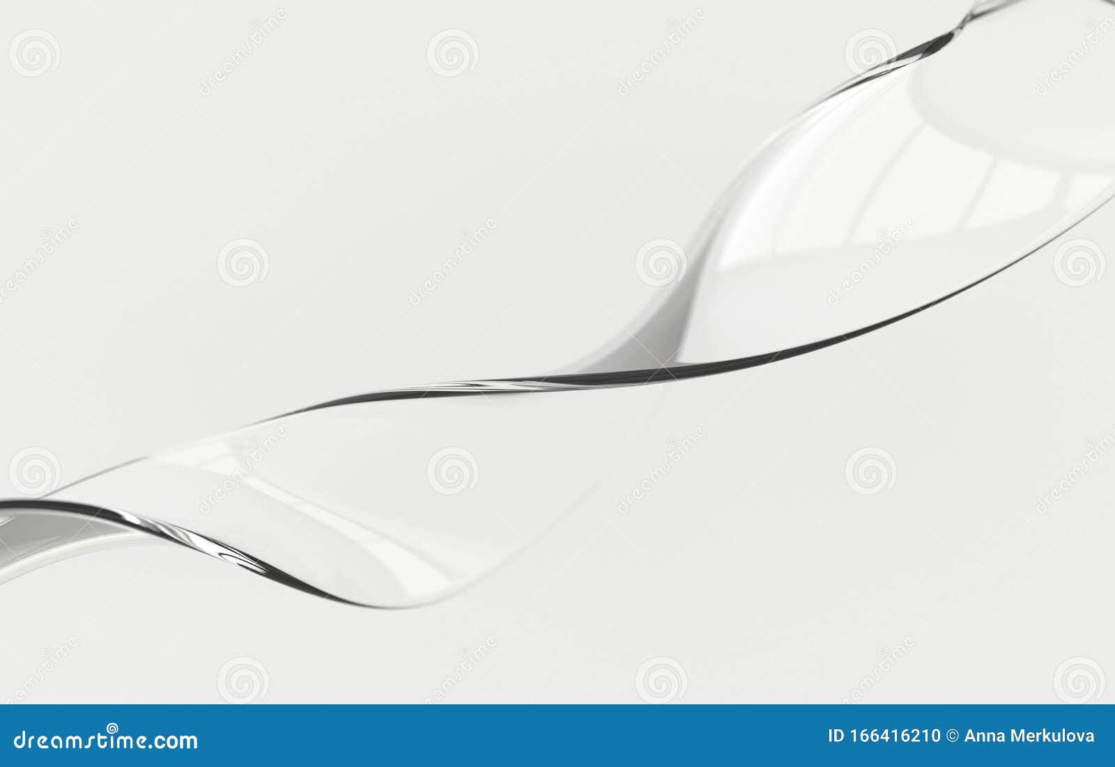 Abstract Glass Wave 3d Render Abstract Background Stock Illustration ...