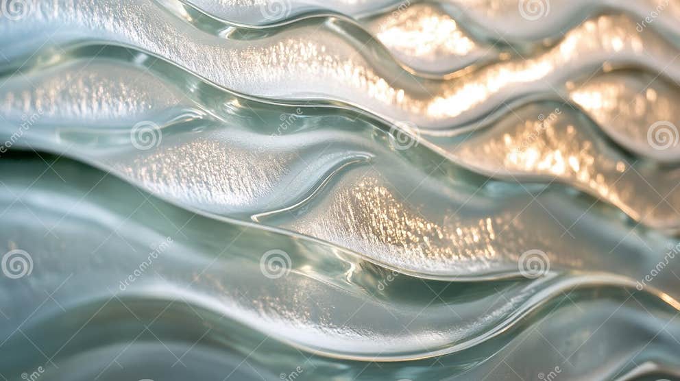 Abstract Glass Waves Light Texture Design Stock Illustration ...