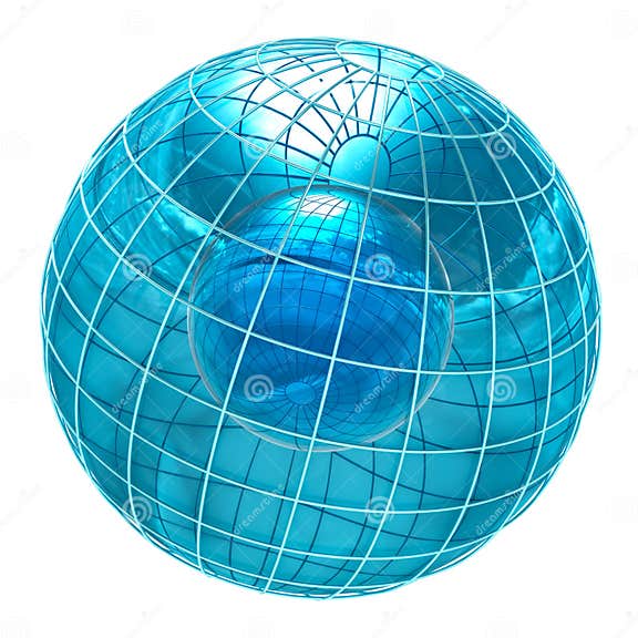 Abstract glass World stock illustration. Illustration of space - 3450584