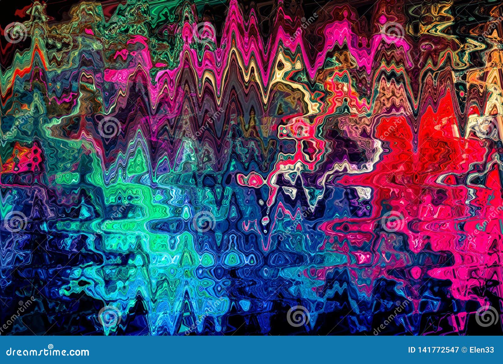 Abstract Glitch Art, Background Texture Stock Illustration ...