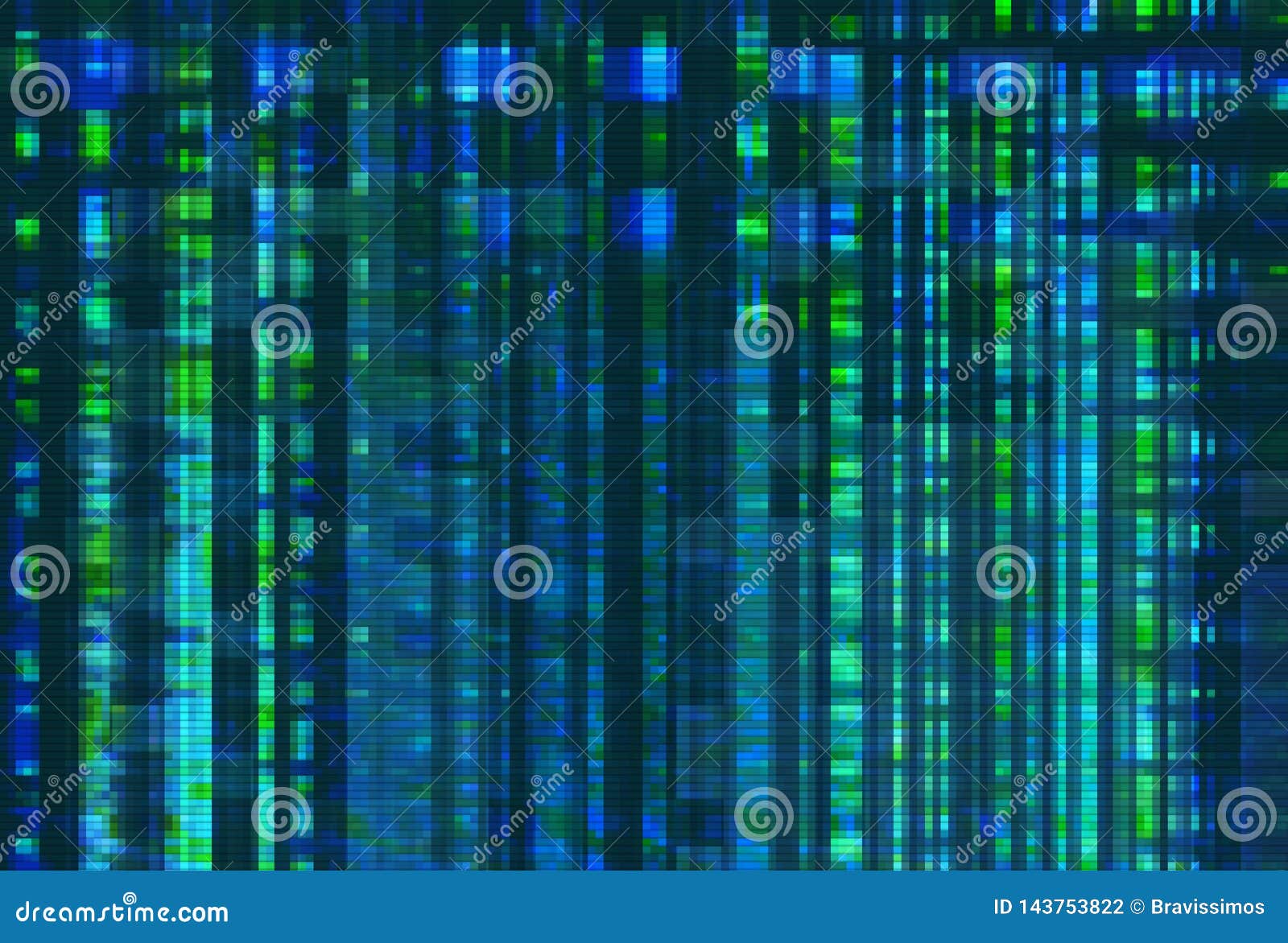 Abstract Glitch Artifact Turquoise Technology, Texture Data Stock ...