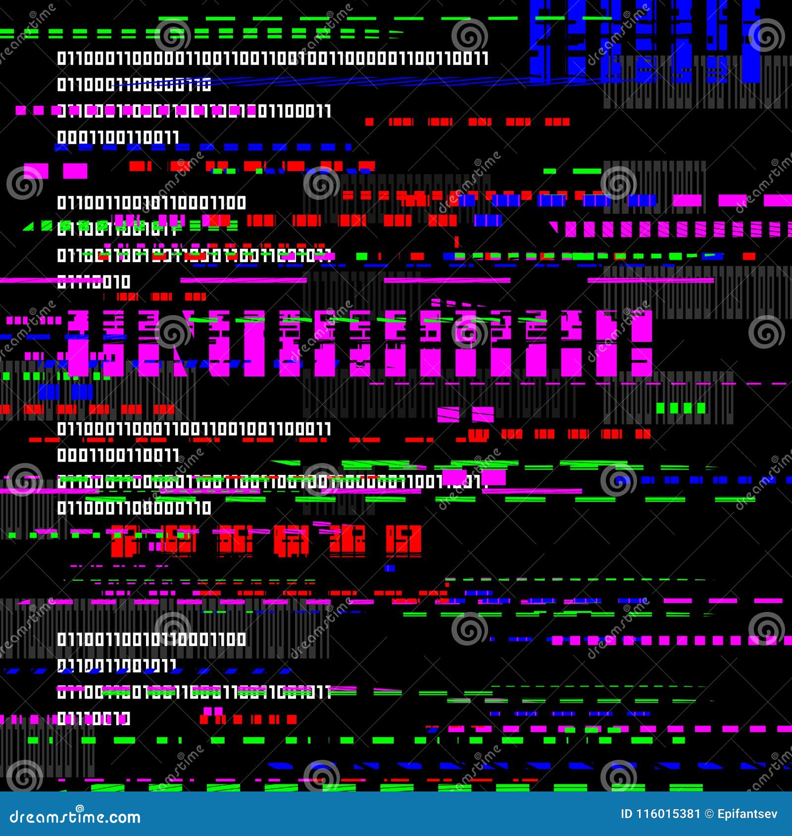 Abstract Glitch Background. Vector Digital Glitched Screen with Noise ... Abstract Glitch Background. Vector Digital Glitched Screen with Noise ...