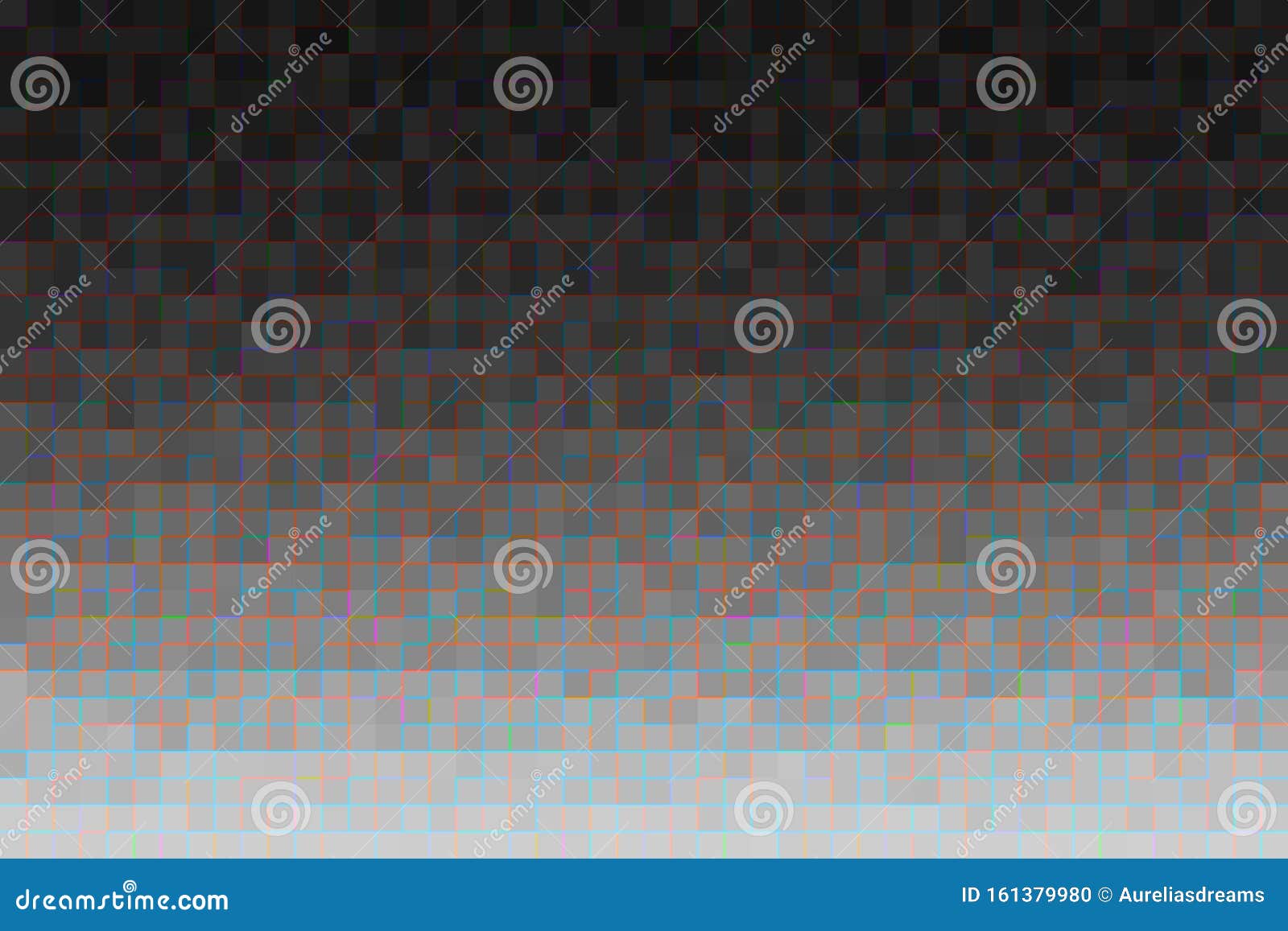 Abstract Glitch Gradient Background. Texture with Pixel Square Blocks ...