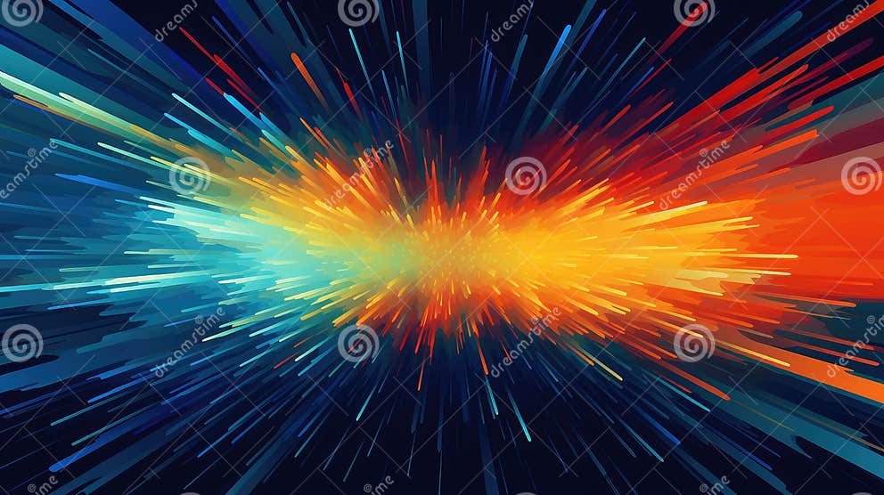Abstract Glitch Particle Burst Stock Illustration - Illustration of ...
